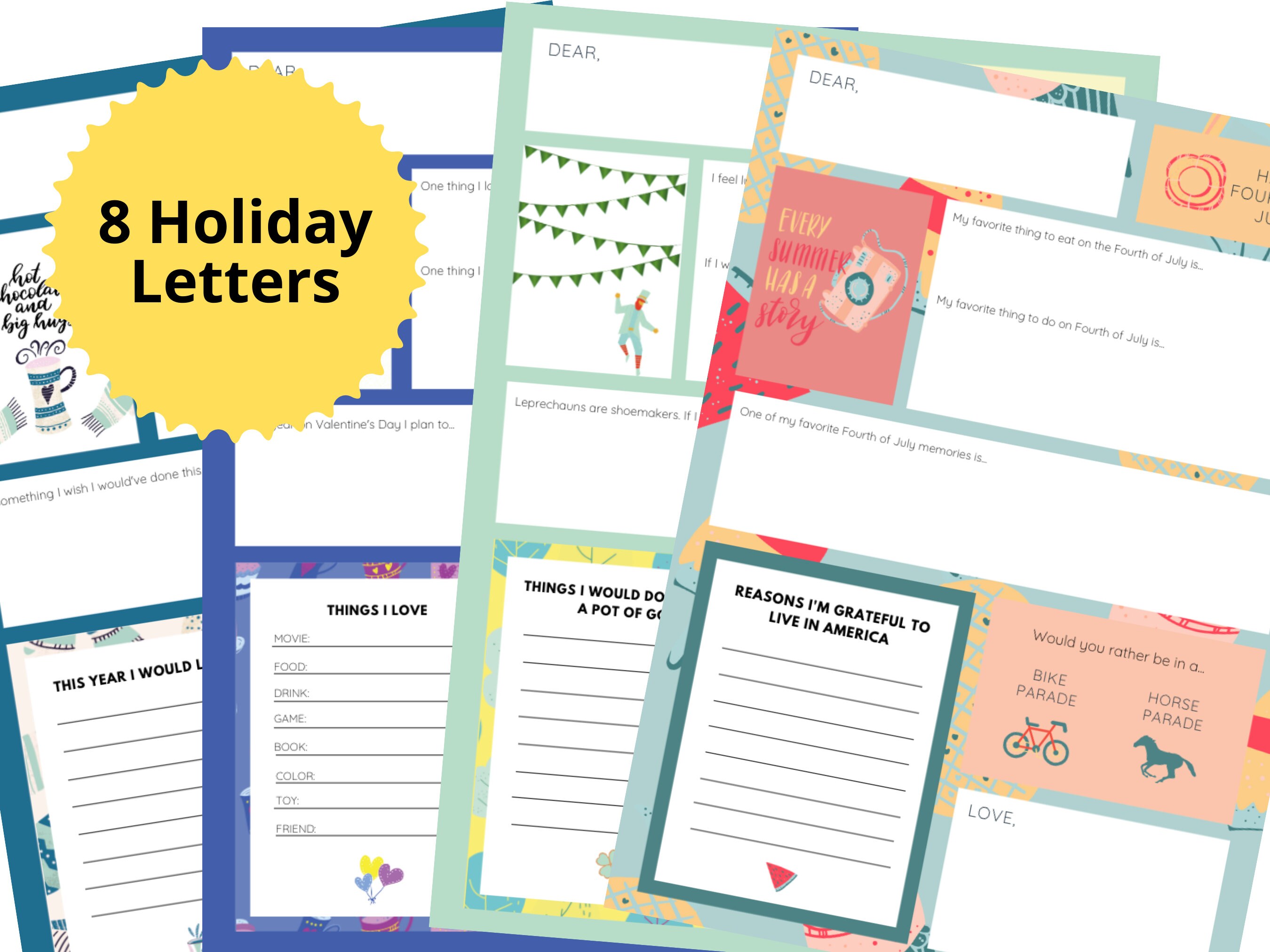 Letter for Kid Pen Pal Kit for Kid Penpal Stationary Long Distance ...