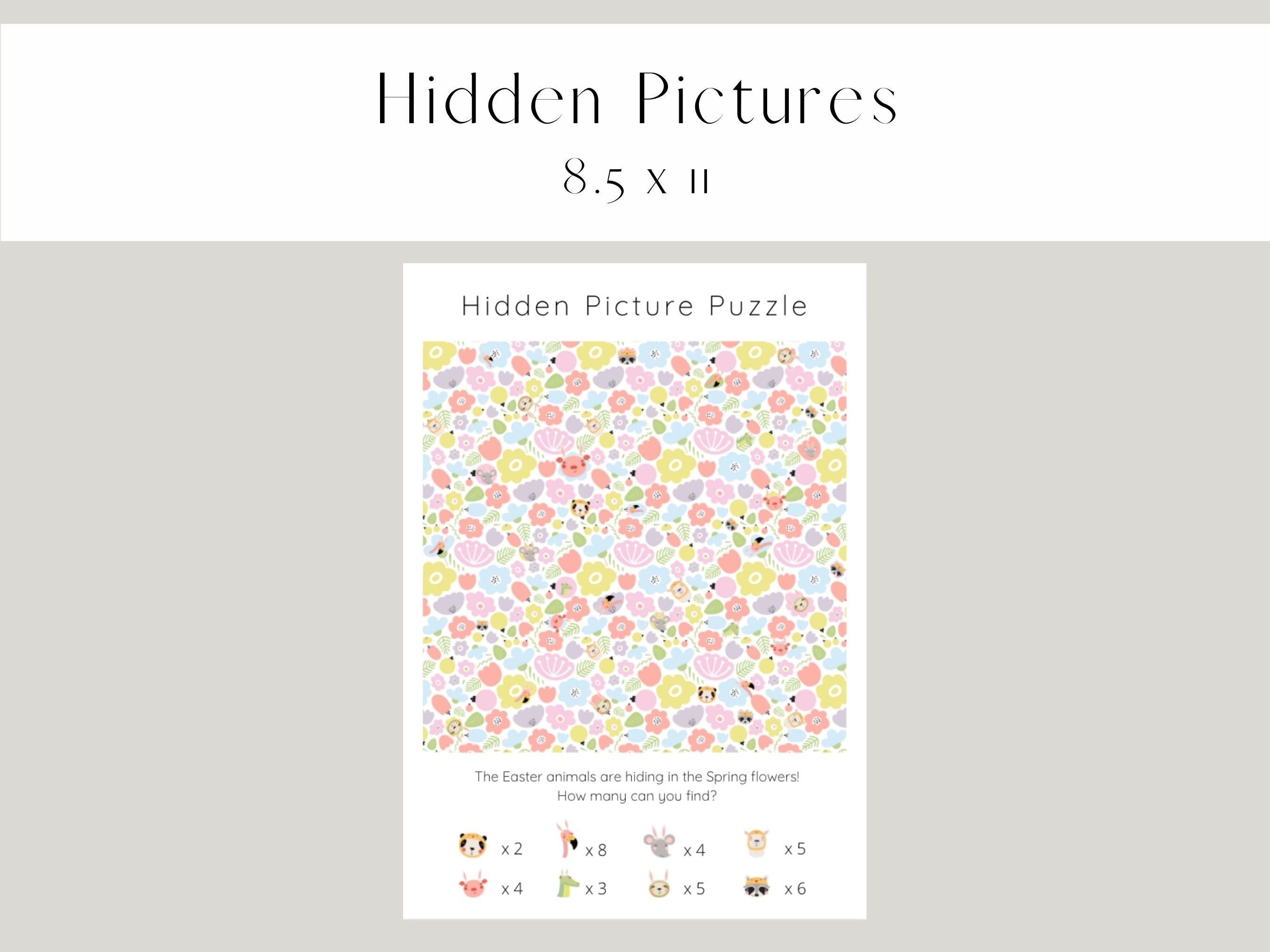 Easter Activity Printable Hidden Pictures Easter Activity for Kids ...