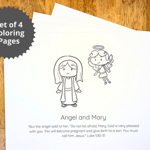 Nativity Story Coloring Page for Kid Nativity Coloring Page Christmas ...