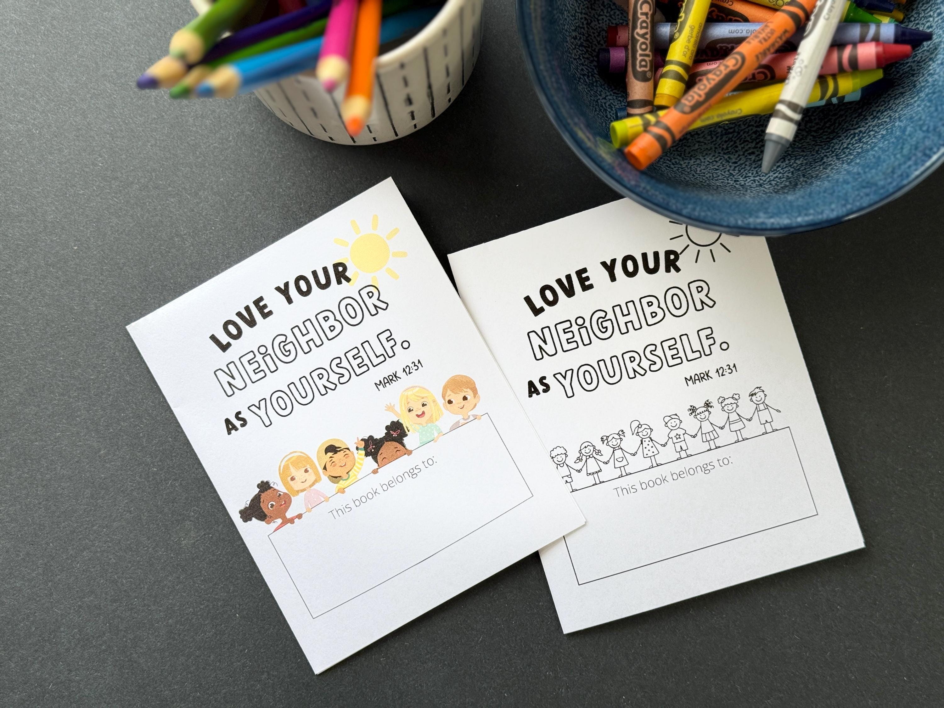 Love Your Neighbor Church Craft for Kid Sunday School Valentine ...