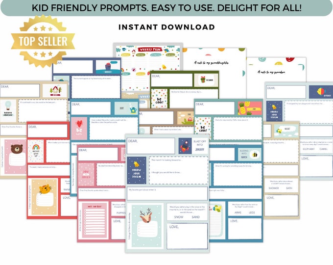 Spring Lemons Pen Pal Letter Set, Letter Writing Set, Handmade Pen Pal ...