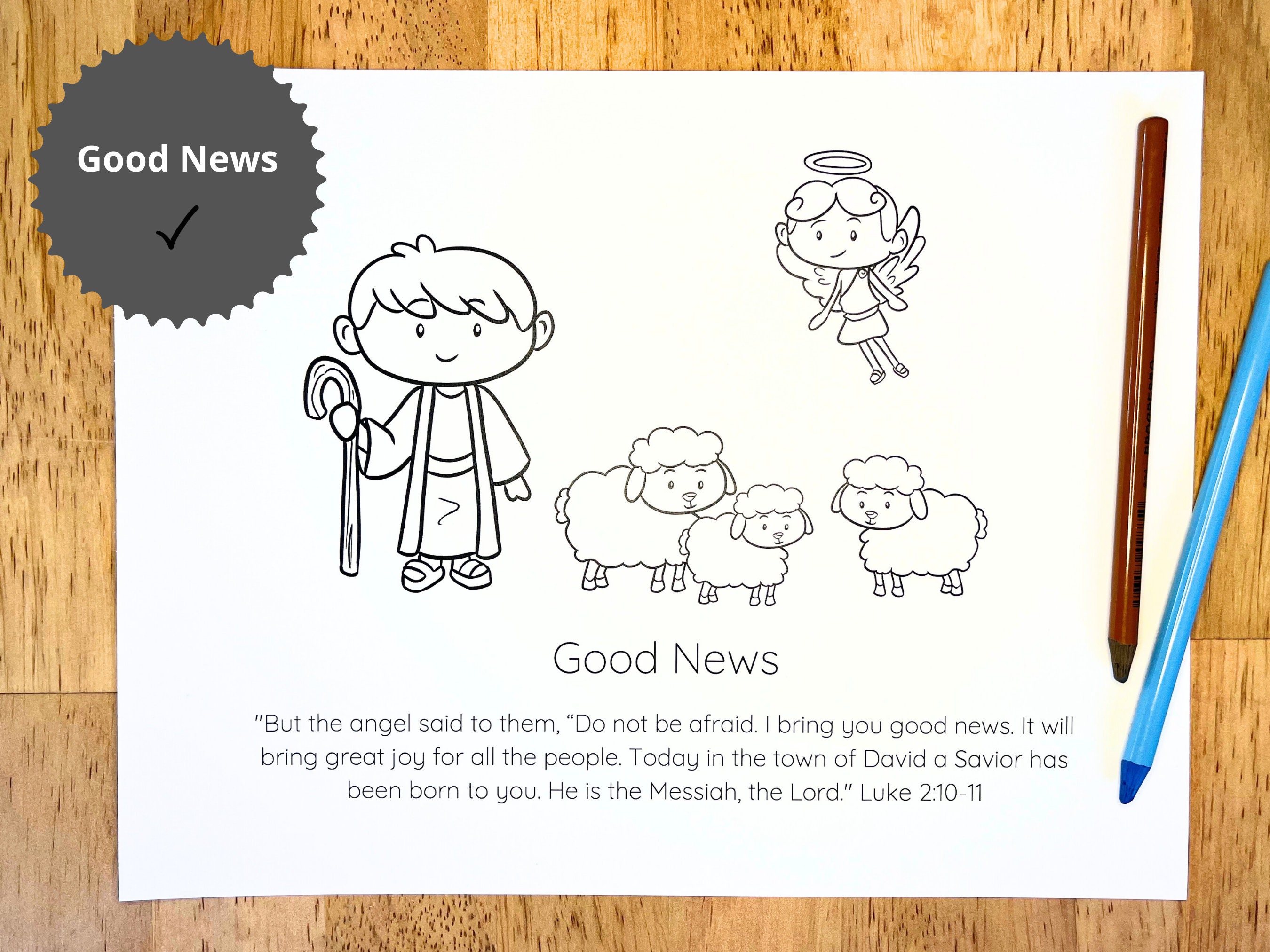 Nativity Story Coloring Page for Kid Nativity Coloring Page Christmas ...