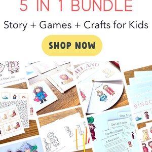 Kids Bible Craft Christian Activity Bible Storytelling Interactive ...