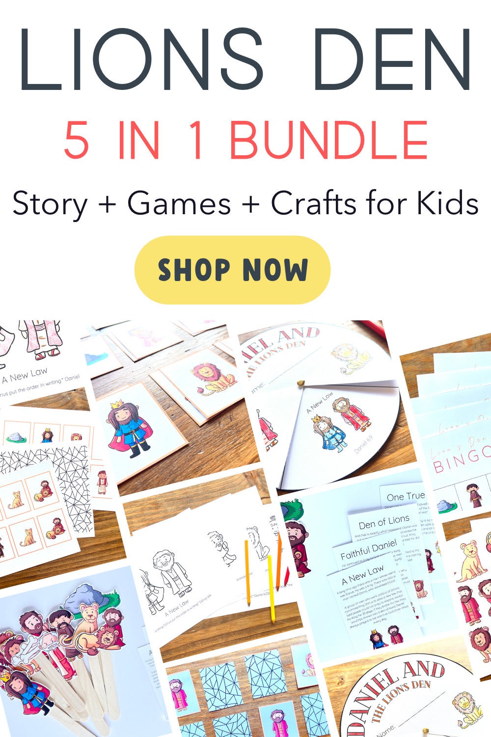 Kids Bible Craft Christian Activity Bible Storytelling Interactive ...