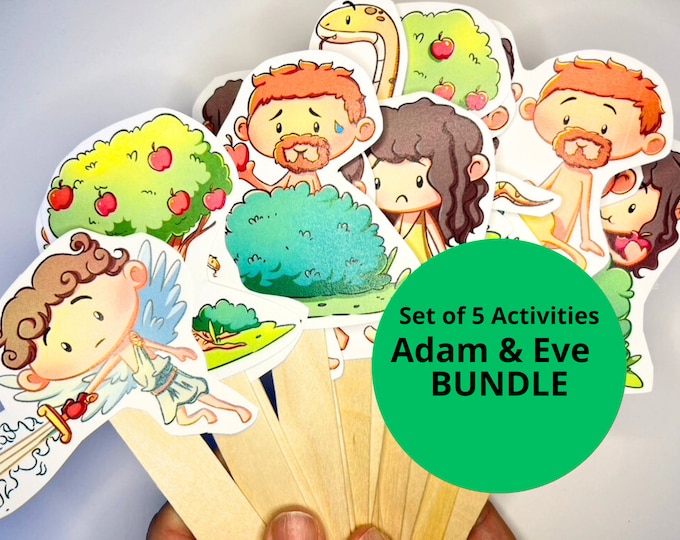 Adam and Eve Preschool Bible Craft and Lesson, Garden of Eden ...