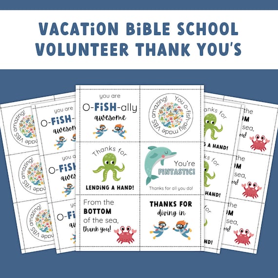 Vbs Volunteer Appreciation Gifts Breaker Rock Beach Volunteer