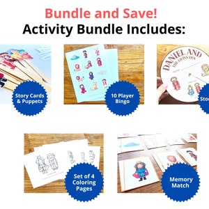 Daniel and the Lions Den Bible Memory Game for Kid Printable Bible ...