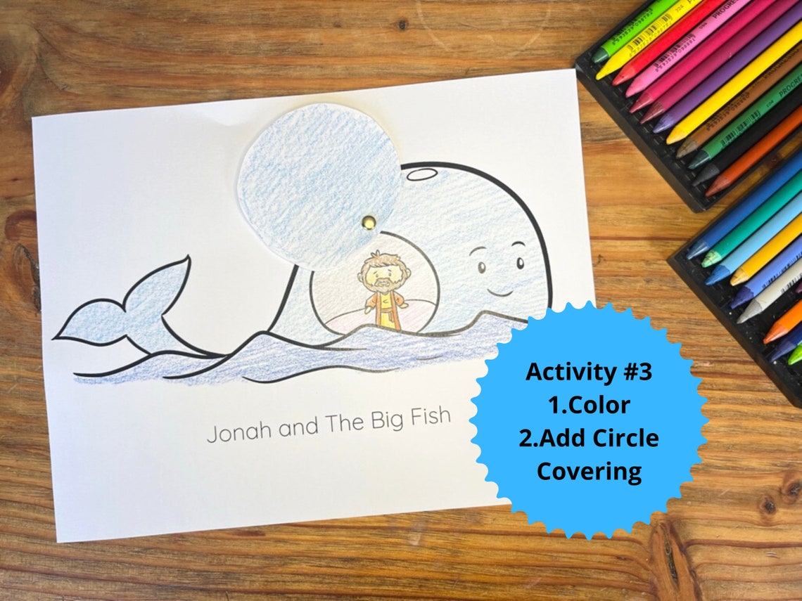 Jonah and the Big Fish Craft for Kid Jonah and the Whale Activity Jonah ...