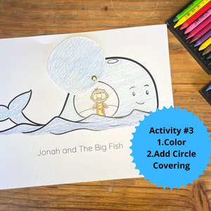 Jonah and the Big Fish Craft for Kid Jonah and the Whale Activity Jonah ...