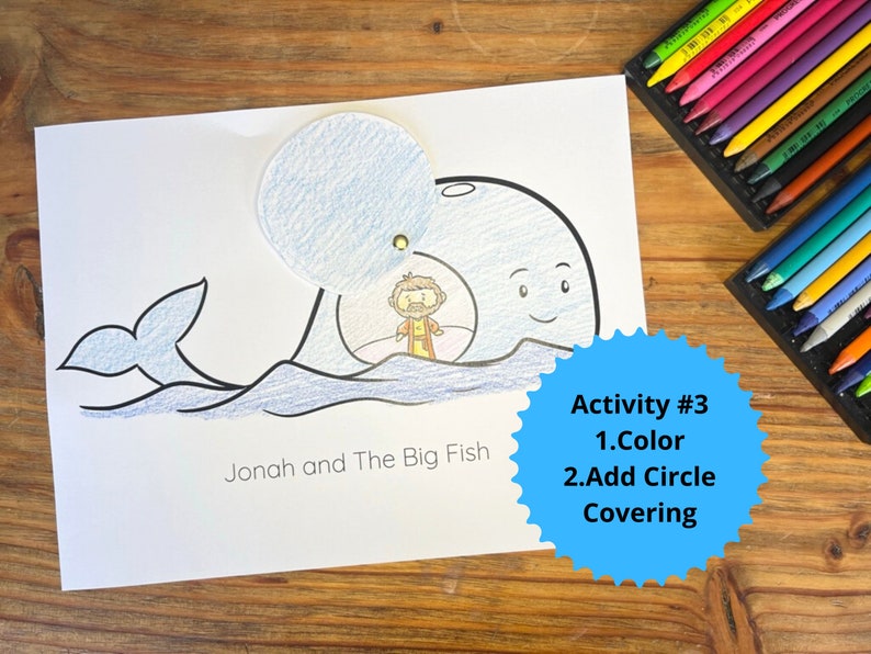 Jonah and the Big Fish Craft for Kid Jonah and the Whale Activity Jonah ...