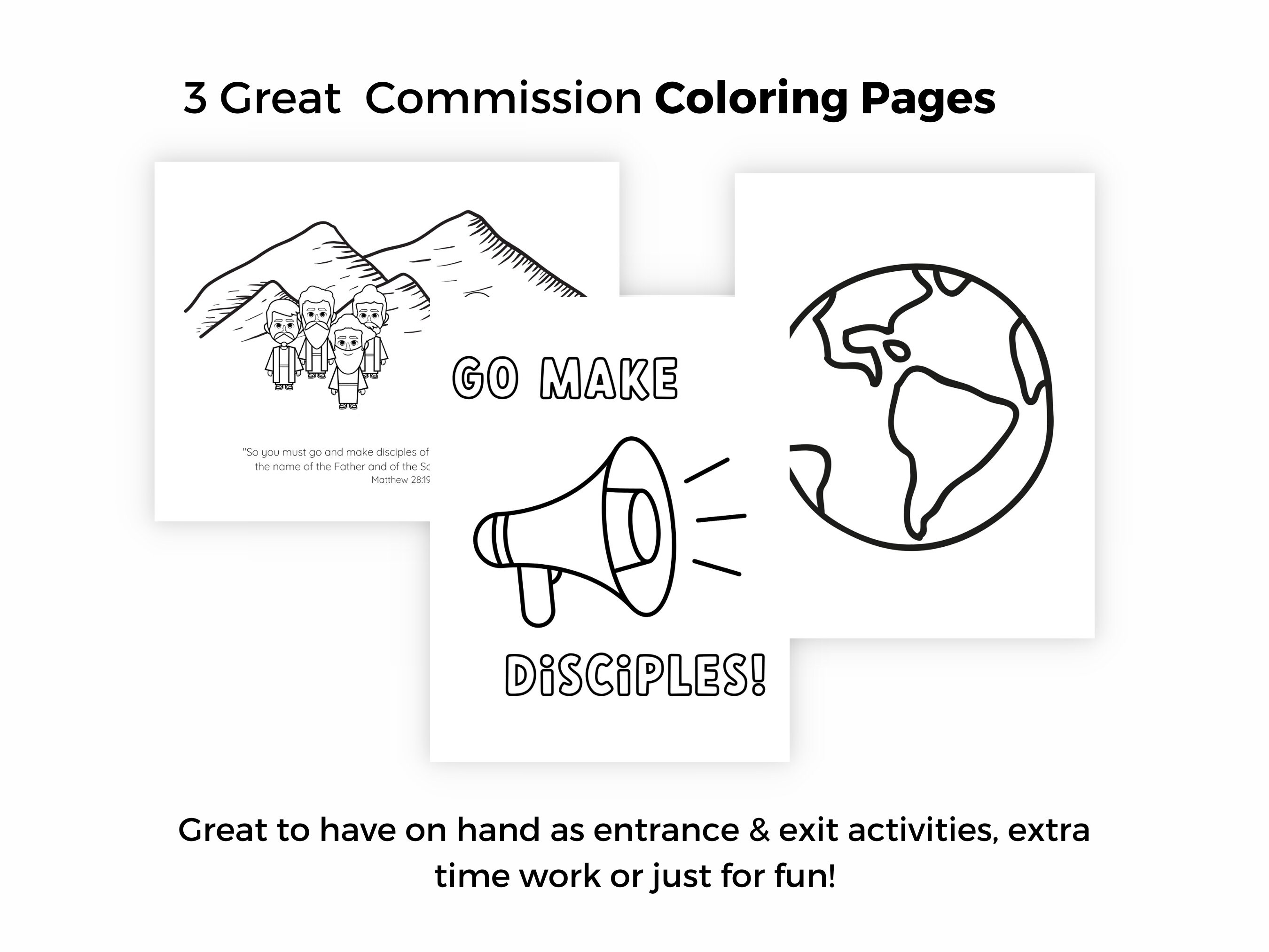 Great Commission Sunday School Lesson Teaching Go and Make Disciples ...