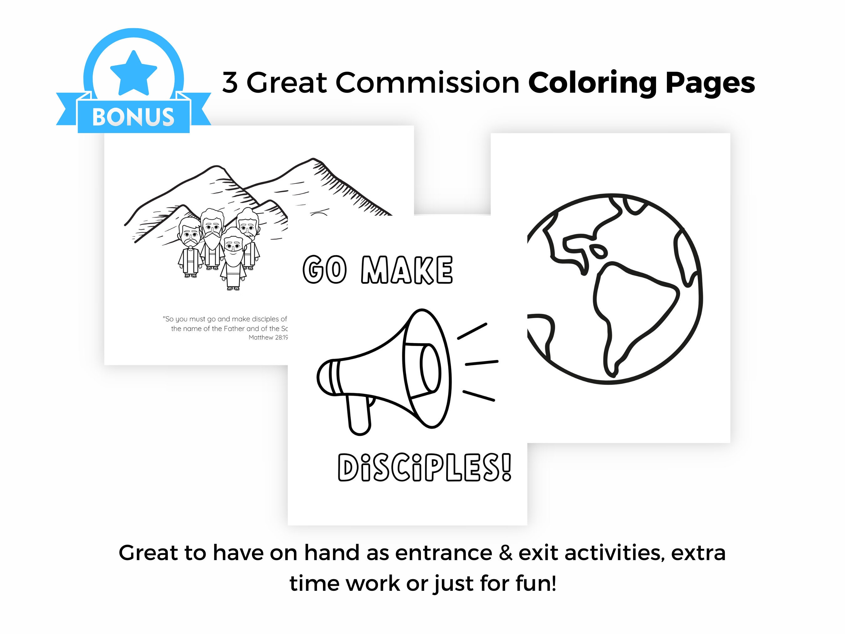 Great Commission Bible Story Teaching Material for Kid Sunday School ...