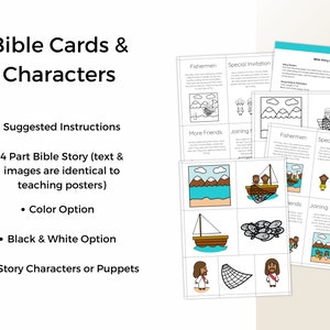 Fishers of Men Bible Story for Kid Sunday School Lesson Jesus and ...