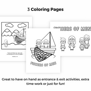 Fishers of Men Bible Story for Kid Sunday School Lesson Jesus and ...