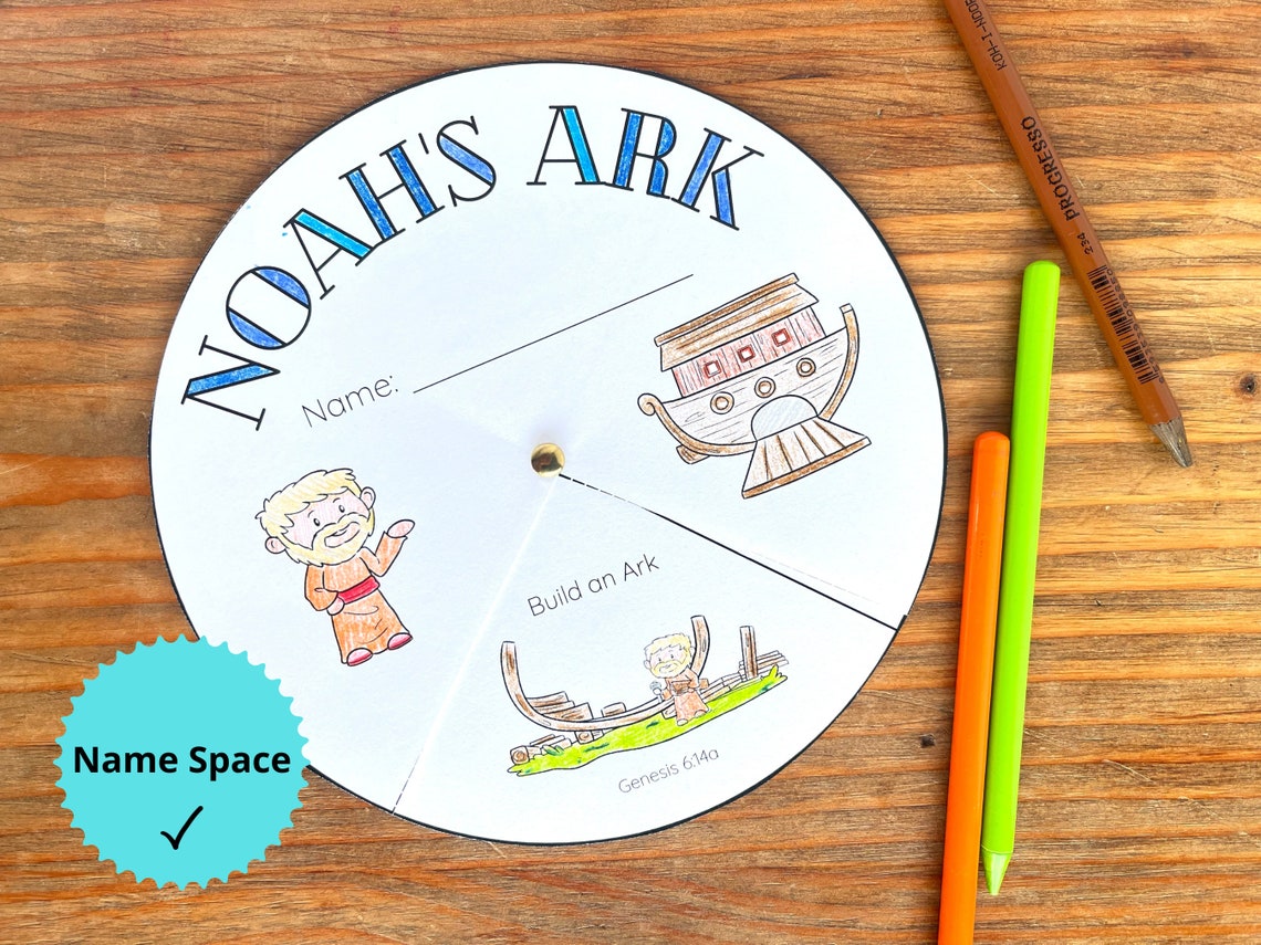 Noahs Ark Craft for Kid Bible Story Printable Christian Kid Story ...