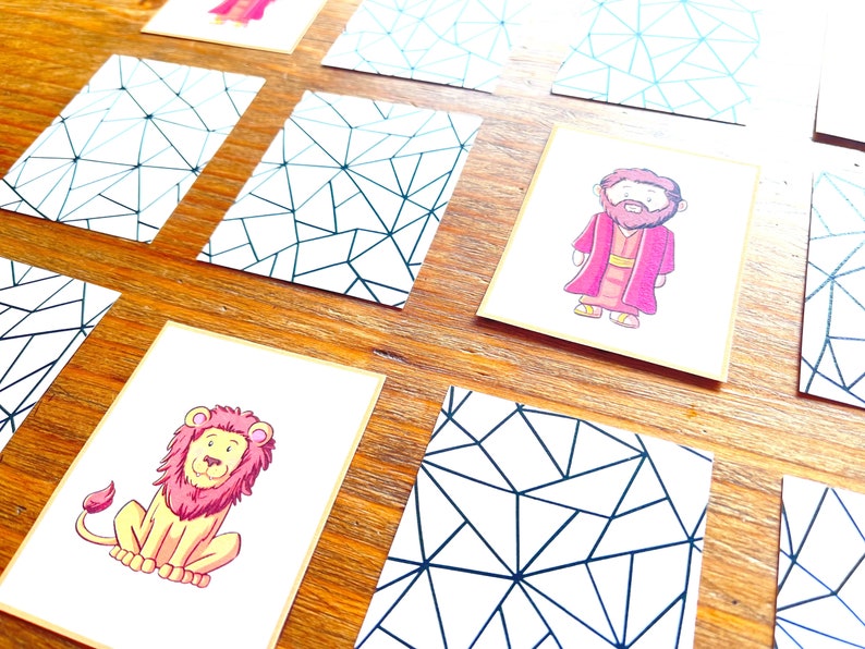 Daniel and the Lions Den Bible Memory Game for Kid Printable Bible ...