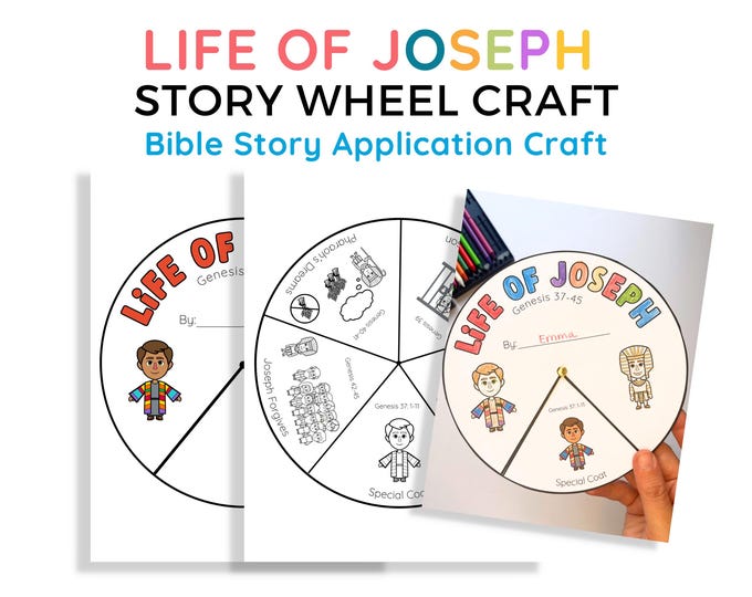 Joseph and His Brothers, Joseph and Coat of Many Colors, Printable ...