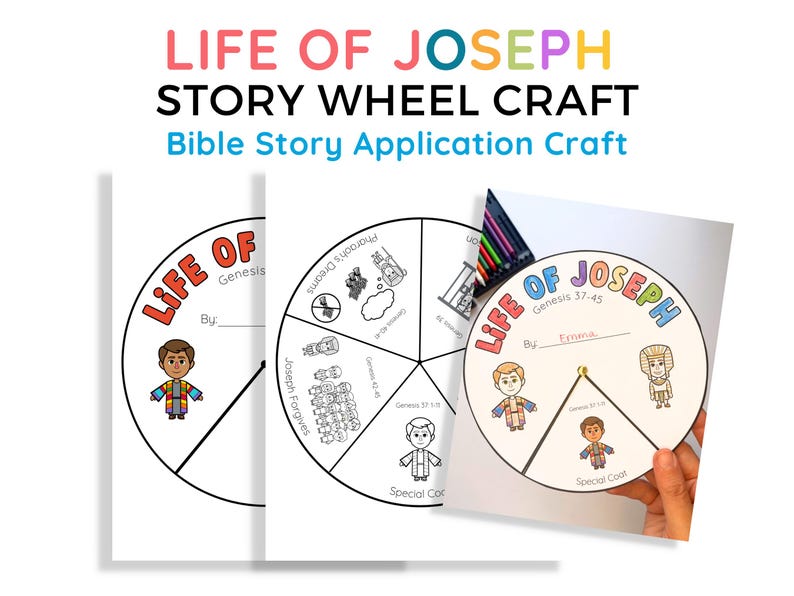 Joseph Coat of Many Colors Craft Bible Story Life of Joseph Kid Craft ...
