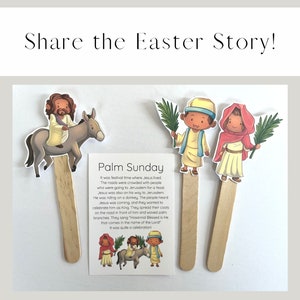 Easter Story Cards Christian Easter Story Resurrection Holy Week Palm ...