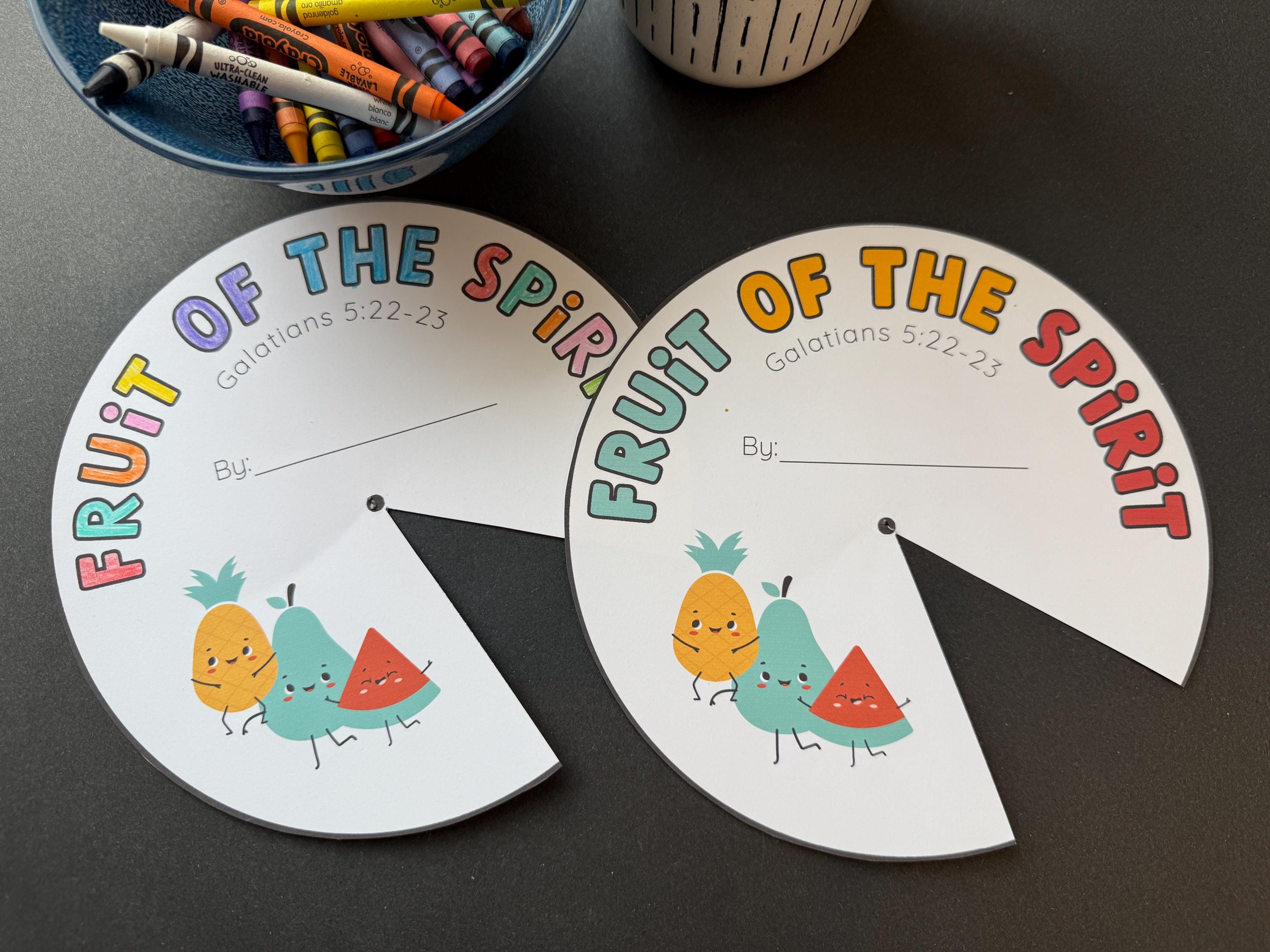 Fruit Spirit Craft Wheel Printable PDF Download Religious Activity for ...