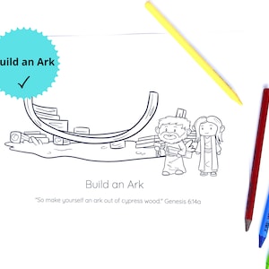 Set of Noahs Ark Coloring Page for Kid Coloring Page Printable Coloring ...