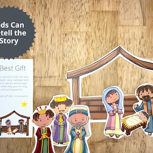 Christian Christmas Nativity Puppet Set Christmas Puppet DIY Printable ...