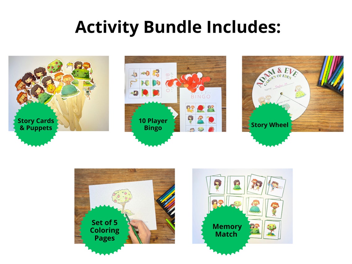 Adam and Eve Activities for Preschoolers Garden of Eden Crafts for Kids ...