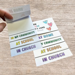 I Can Show God's Love Flip Book for Kids Kindness Lesson Christian ...