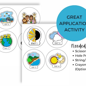 Creation Mobile Craft for Elementary Student Bible Story Time at Home ...