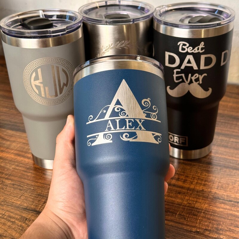 Tumbler Monogram - Etsy