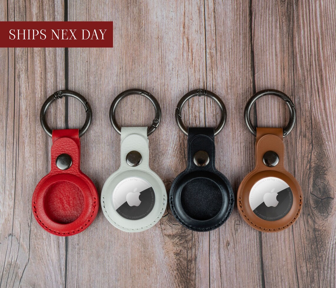 Customized AirTag Holder Personalized AirTag Case Leather | Etsy