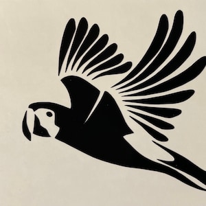 Parrot Vinyl Decal Cars, Windows, Walls, Bumper Sticker, Etc. Parrot ...