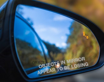 Objects in Mirror Sticker - Etsy
