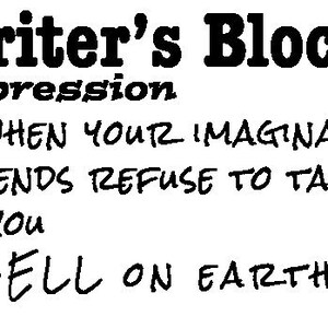 Writer's Block Expressions Vinyl Decal Laptop Decal | Etsy