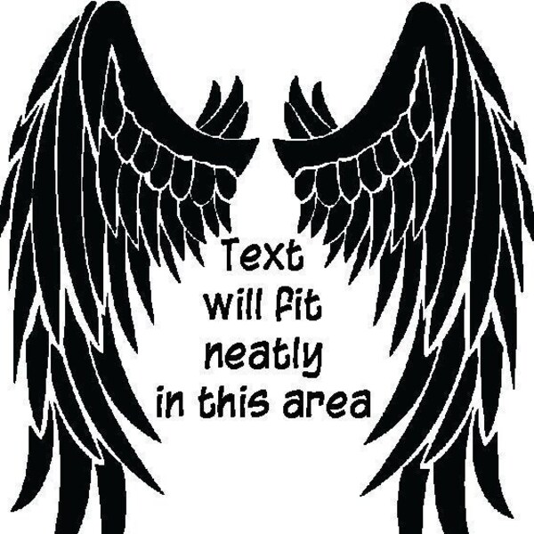 Angel Wings Wall Decal - Etsy