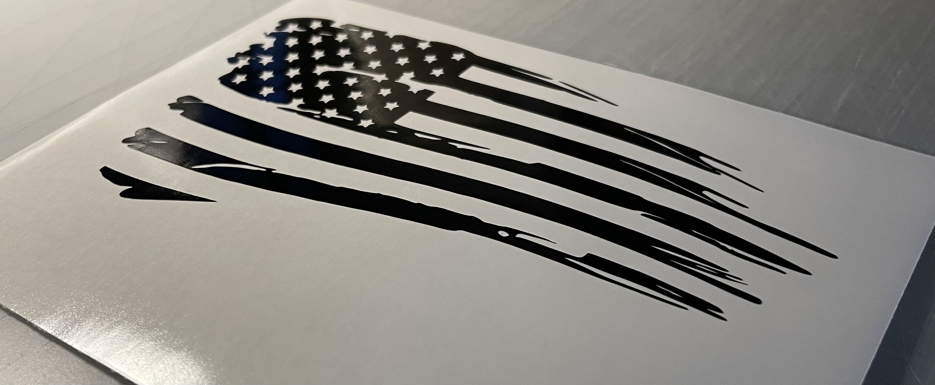 Tattered US Flag Decal Vinyl Decal Customizable Any - Etsy UK