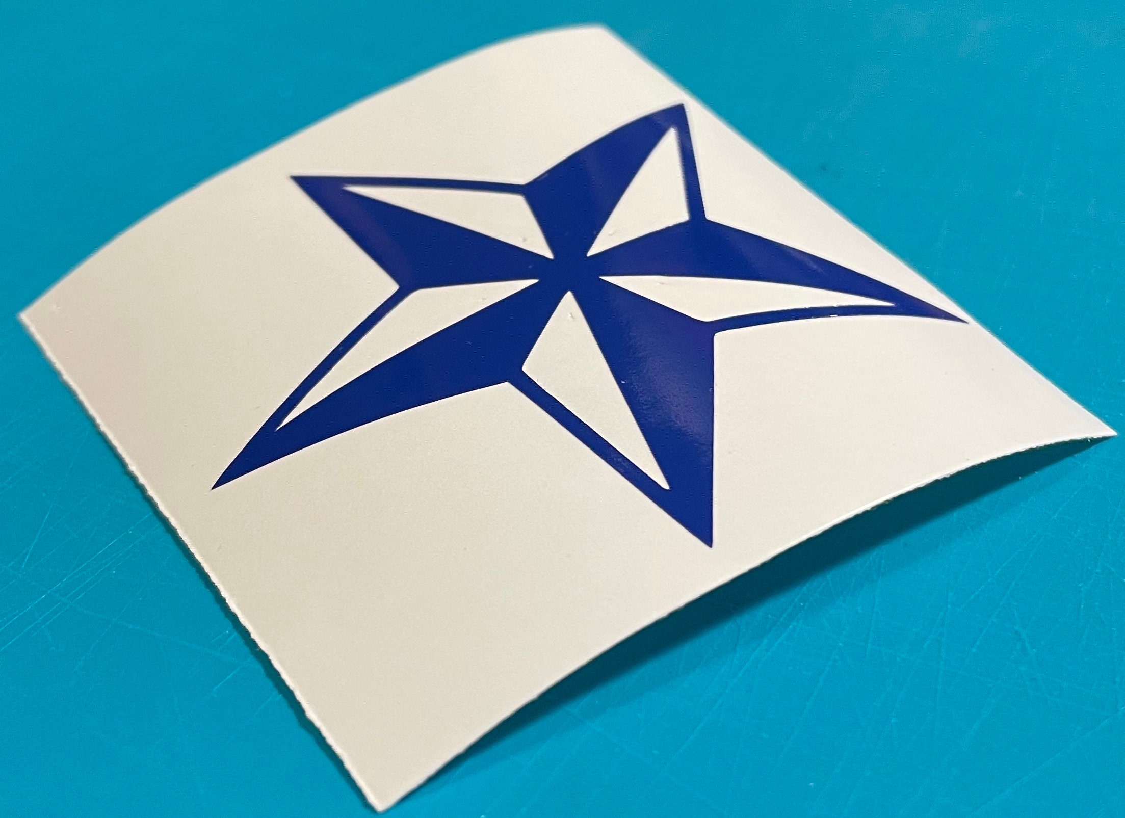 Star Decal For Helmets Cars windows Decal | Etsy