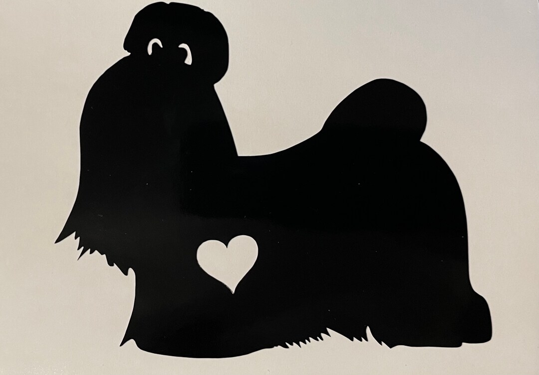 Shih-tzu Vinyl Decal Cars, Windows, Walls, Bumper Sticker, Etc. Shitzu ...