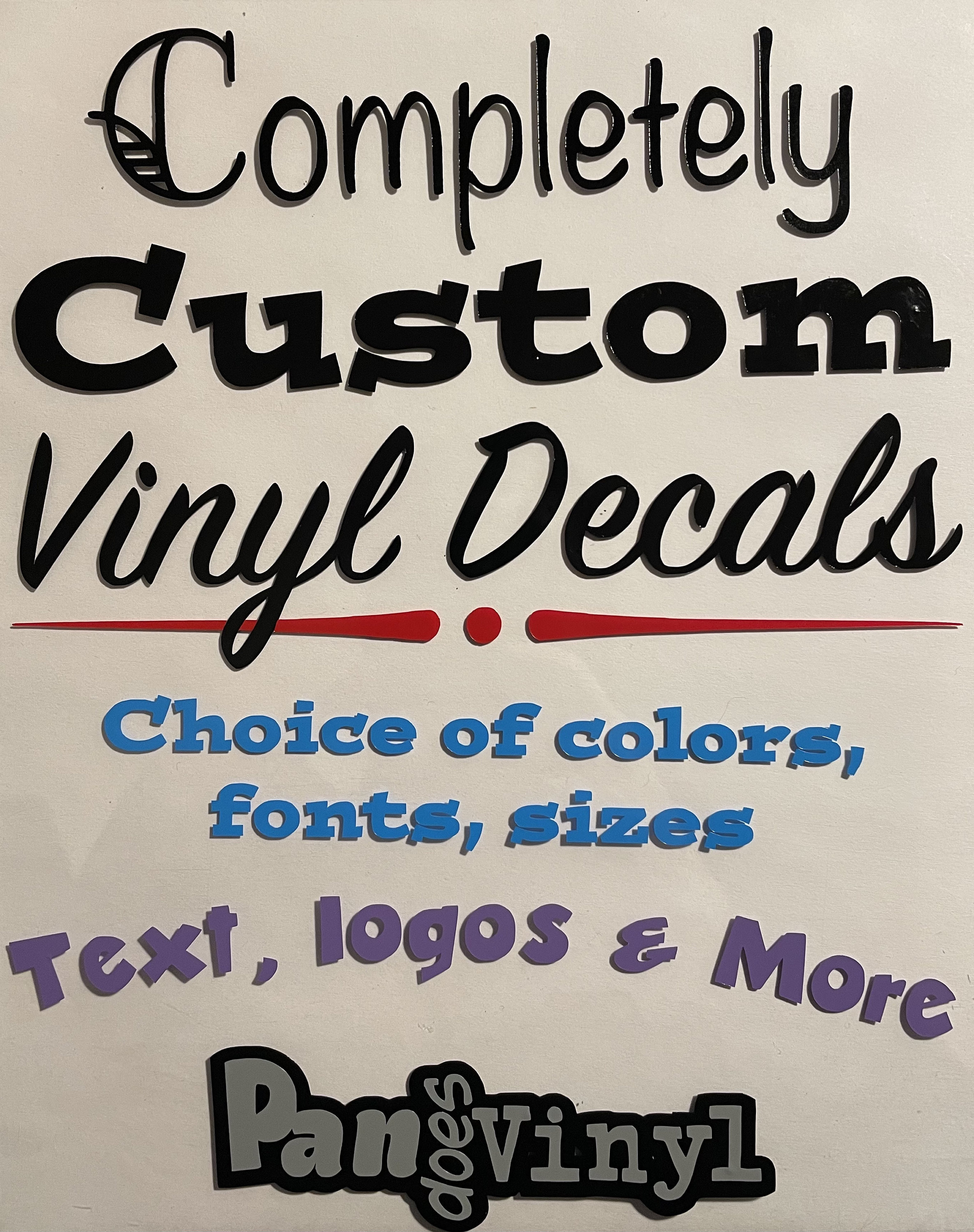 Custom Vinyl Decal Customizable Text Logos Vinyl Wall - Etsy Canada