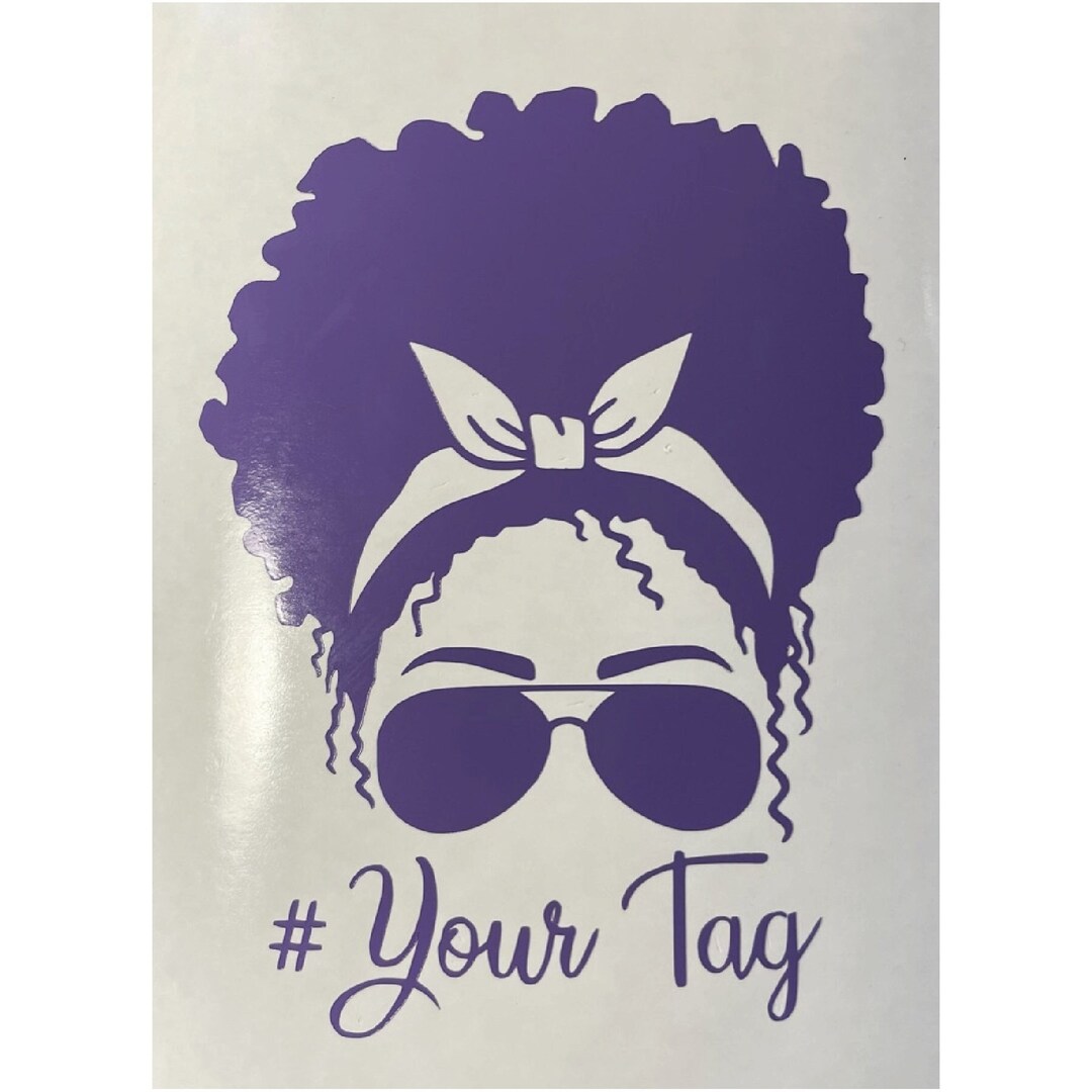 Messy Bun With Customizable Text, Wall Decor, Gift Ideas, Custom Fonts ...