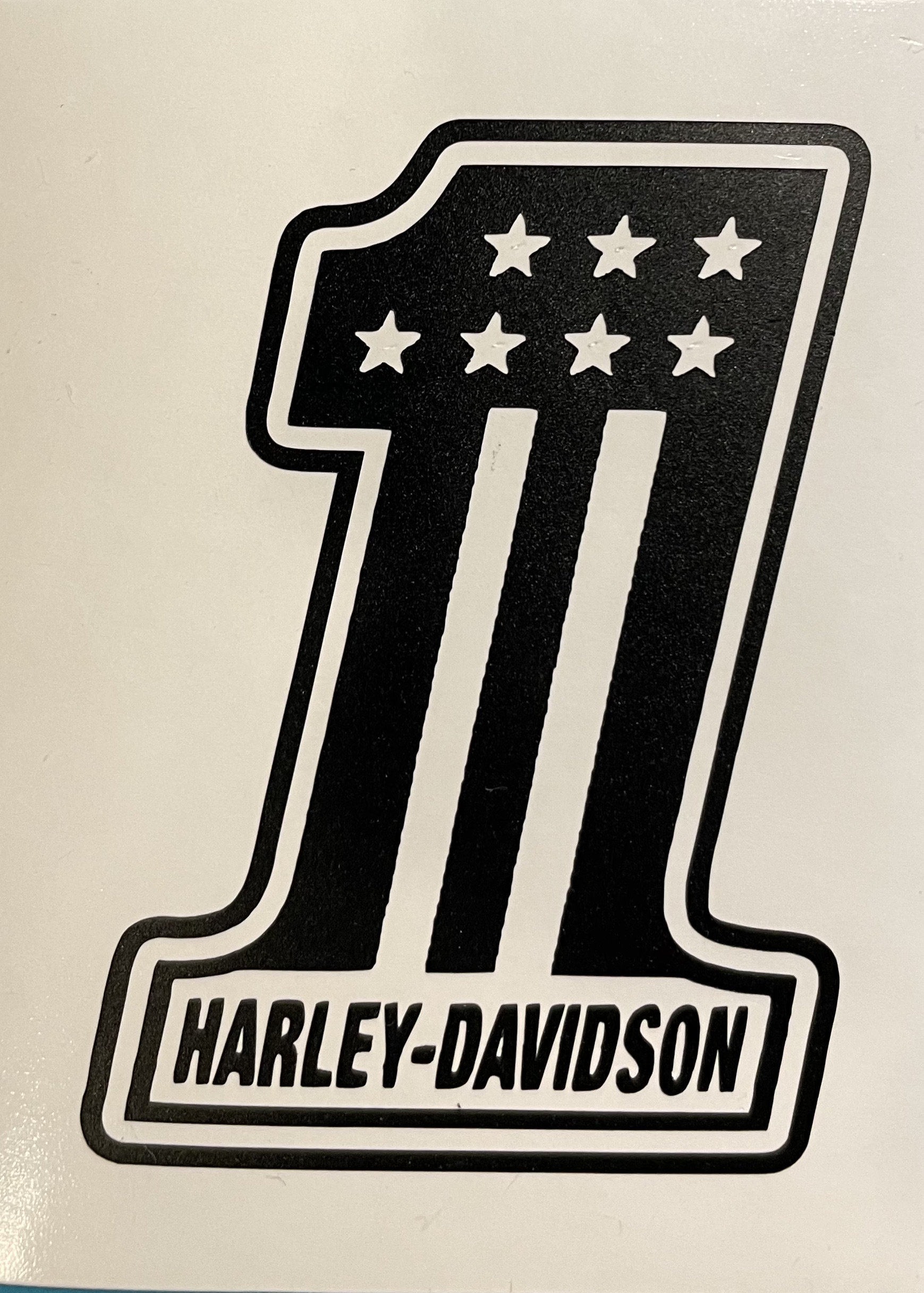 Harley Davidson 1 Logo For Helmets Tanks Cars windows | Etsy