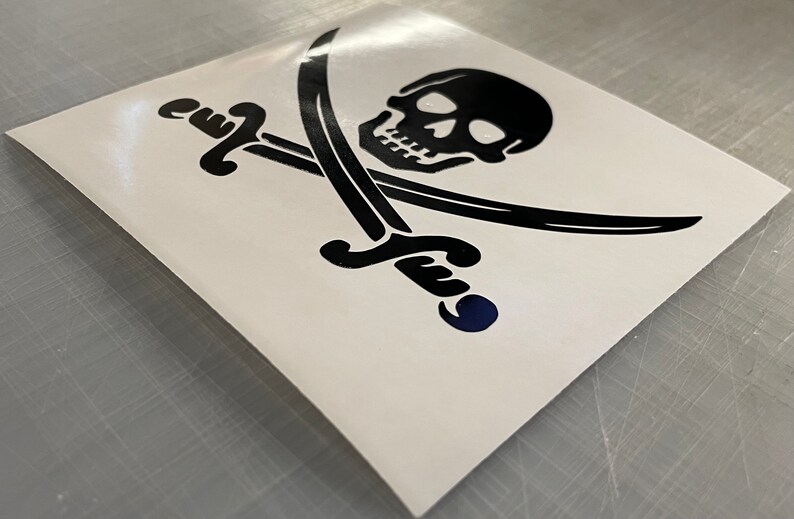 Jolly Roger Pirate Vinyl Decal Cars Windows Walls - Etsy