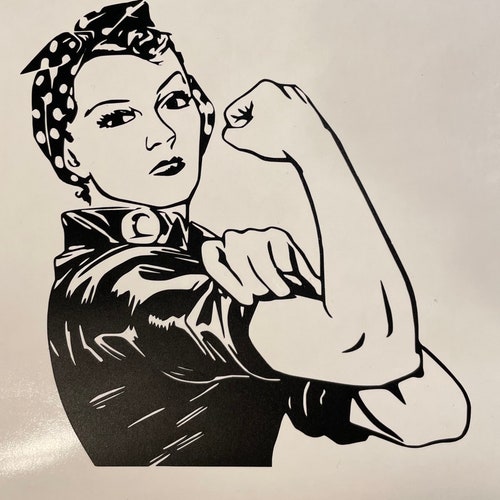 Rosie the Riveter Decal Sticker - Etsy