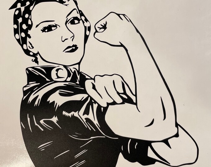 Rosie the Riveter Sticker / Bumper Sticker / Vinyl Sticker / Vintage ...