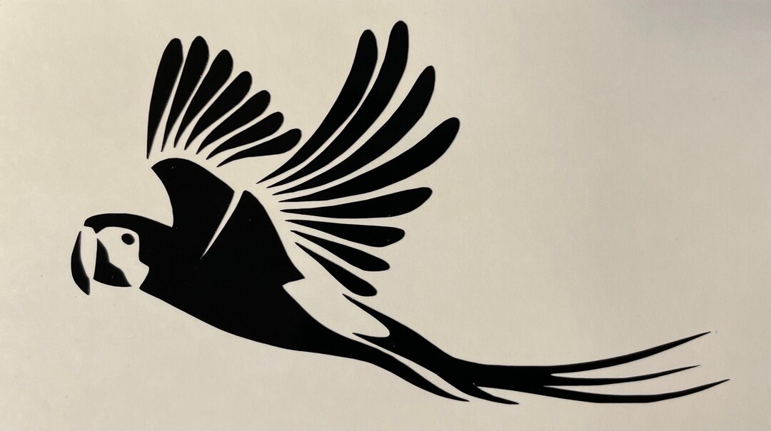 Parrot Vinyl Decal Cars, Windows, Walls, Bumper Sticker, Etc. Parrot ...