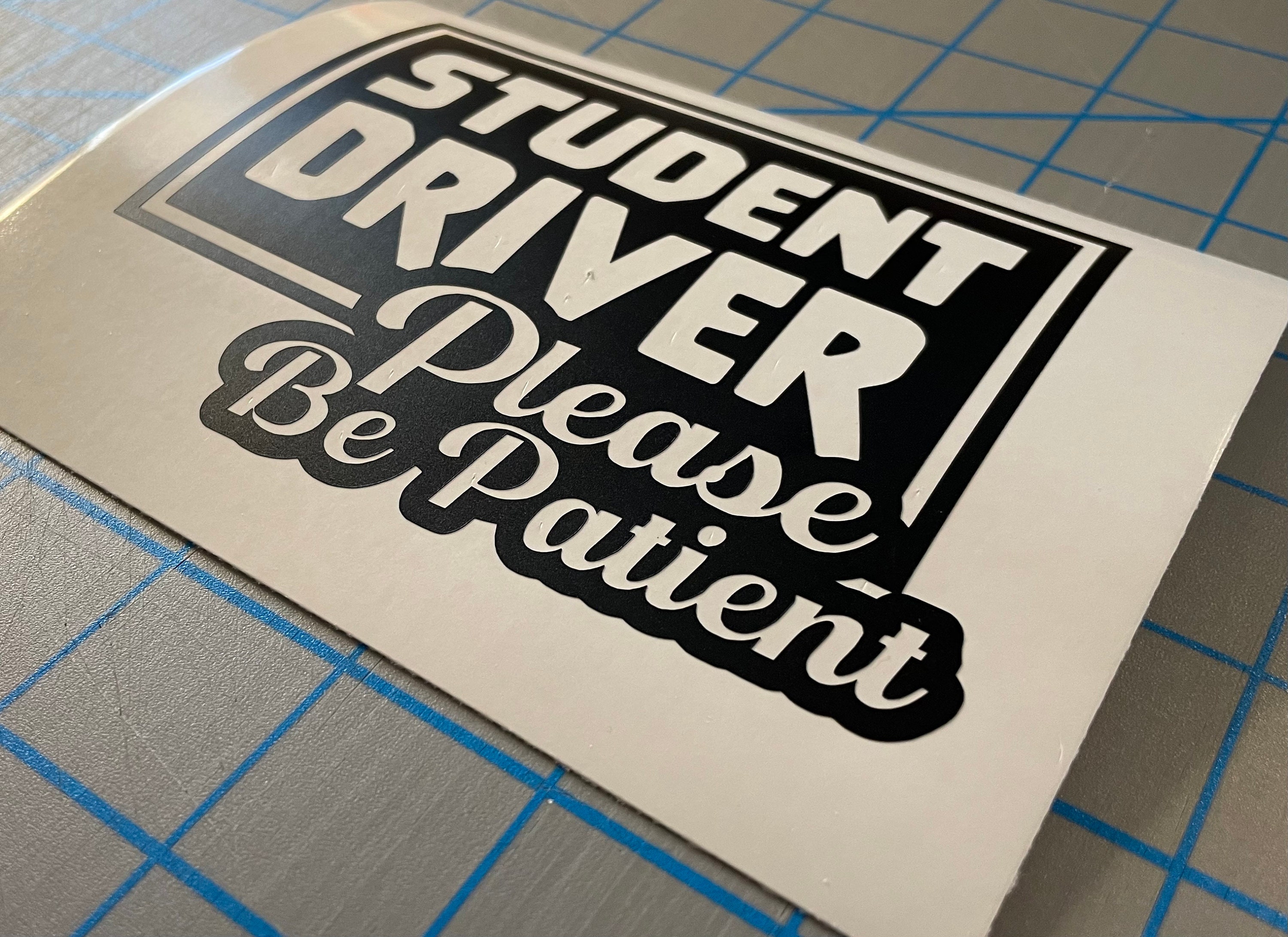 Student Driver Please Be Patient Vinyl Decal Cars | Etsy
