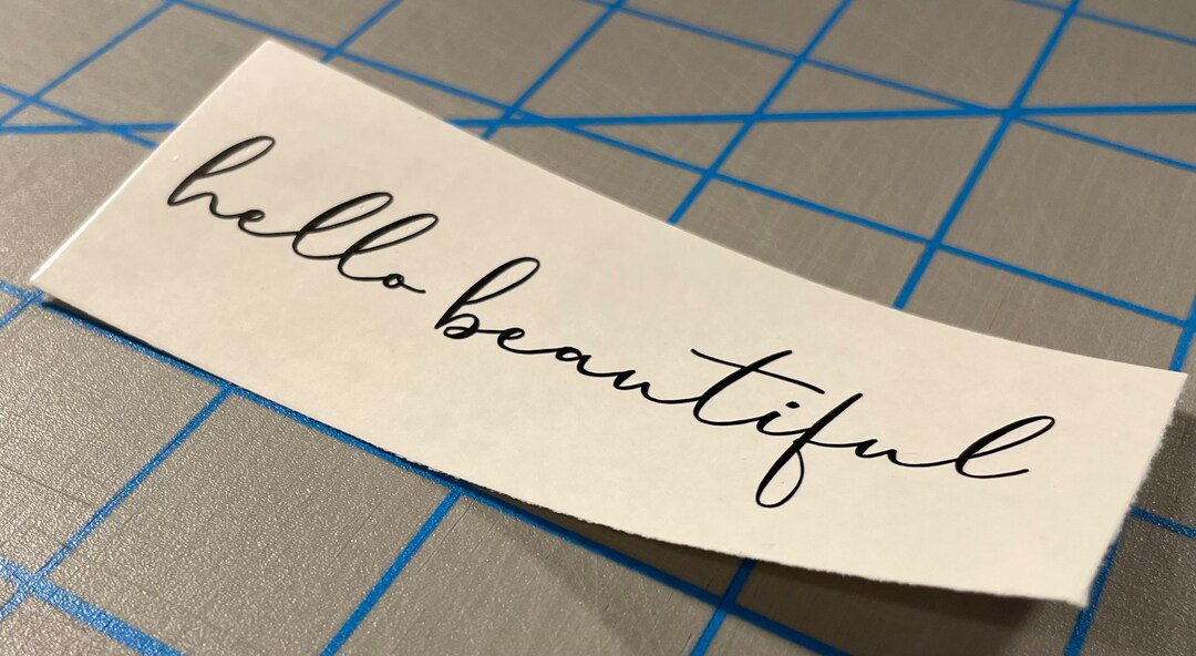 Hello Beautiful Vinyl Decal Bumper Stickers, Cars, Windows, Walls, Etc ...