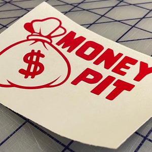 Money Pit Vinyl Decal Cars, Windows, Walls, Etc. - Etsy