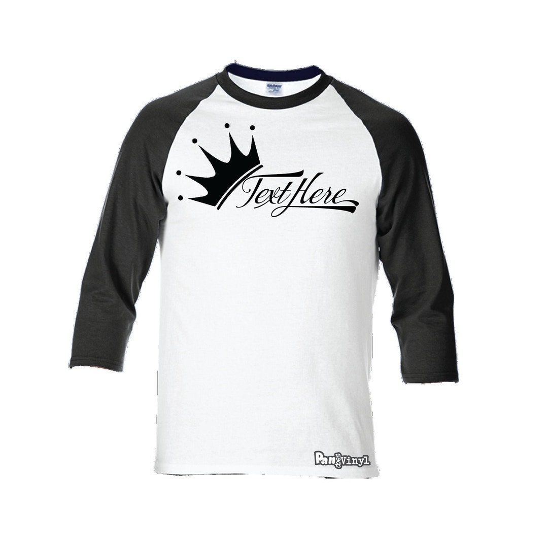 Iron on Crown With Custom Text Heat Transfer Vinyl for - Etsy