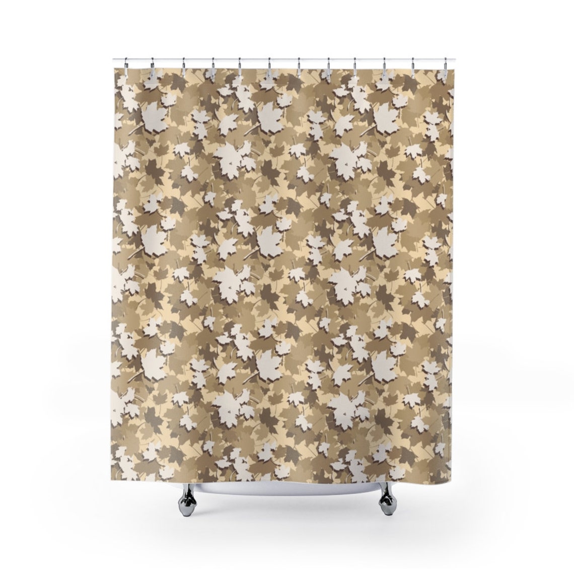 Camouflage Leaves Camo Style Shower Curtains Bathroom Etsy